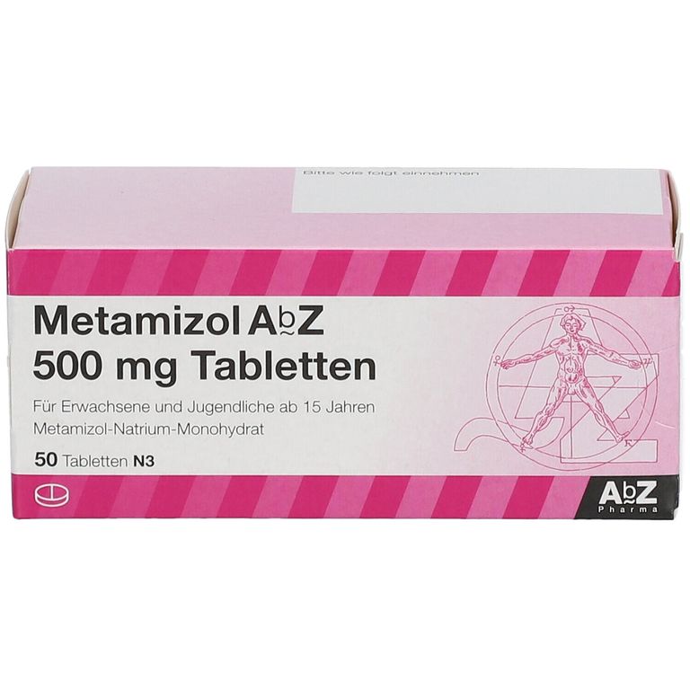 Metamizol AbZ 500Mg 50 St mit dem E-Rezept kaufen - Shop Apotheke