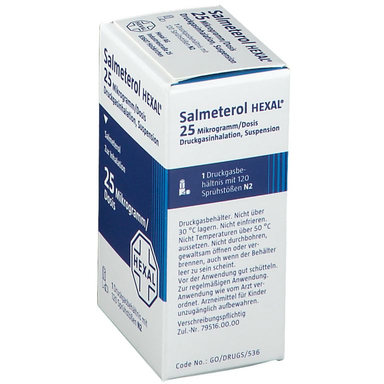 Salmeterol HEXAL® 25 Mikrogramm/Dosis 1 St mit dem E-Rezept kaufen ...
