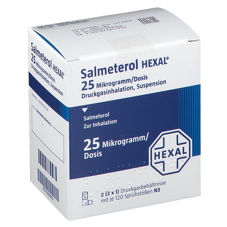 Salmeterol HEXAL® 25 Mikrogramm/Dosis 2 St mit dem E-Rezept kaufen ...