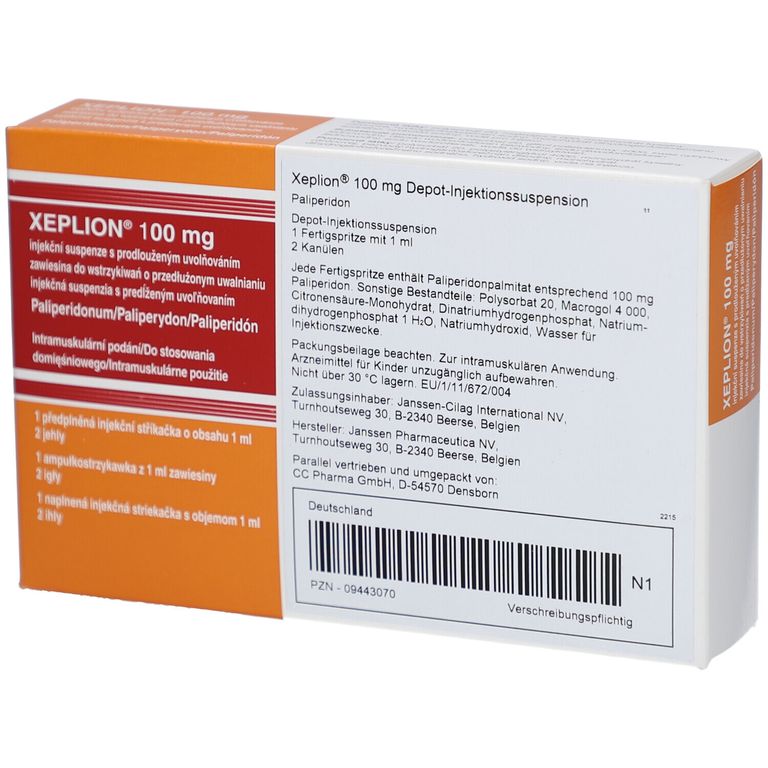 XEPLION® 100 mg 1 St mit dem E-Rezept kaufen - Shop Apotheke