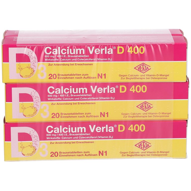 Calcium Verla® D 400 Brausetabletten 120 St - Shop Apotheke