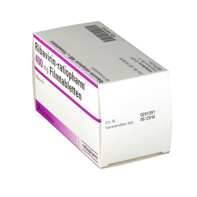 Ribavirin-ratiopharm® 400 mg 56 St mit dem E-Rezept kaufen - Shop Apotheke