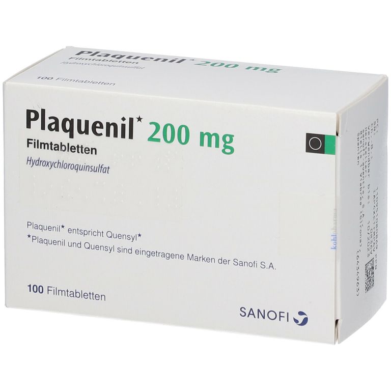 Plaquenil 200 mg 100 St mit dem E-Rezept kaufen - Shop Apotheke