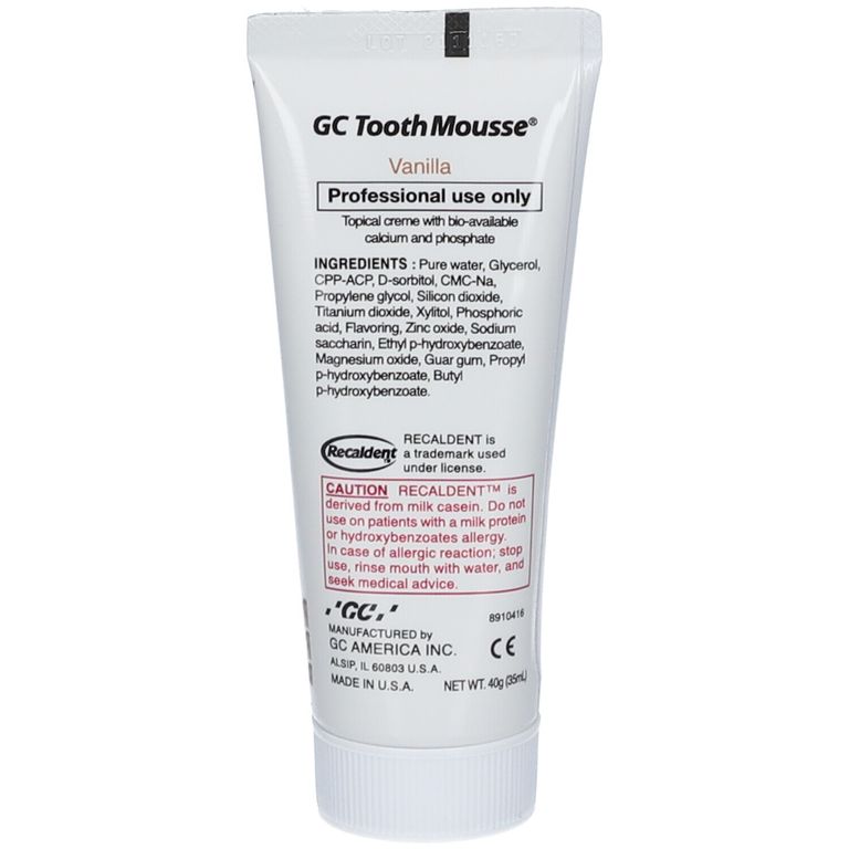 GC Tooth Mousse Zahnpasta Vanille 40 g - Shop Apotheke