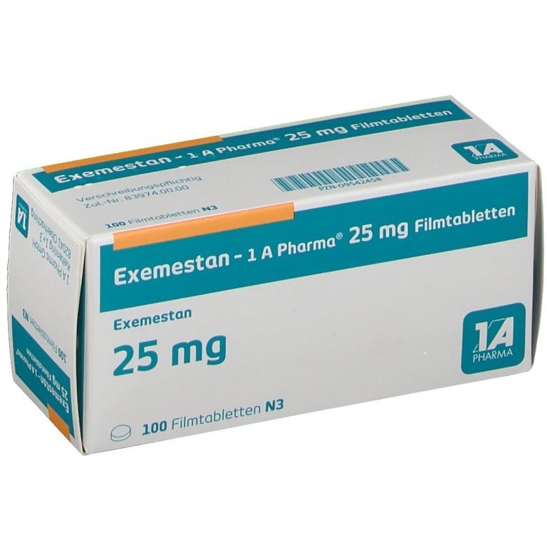 Exemestan 1A Pharma® 25Mg 100 St mit dem E-Rezept kaufen - Shop Apotheke
