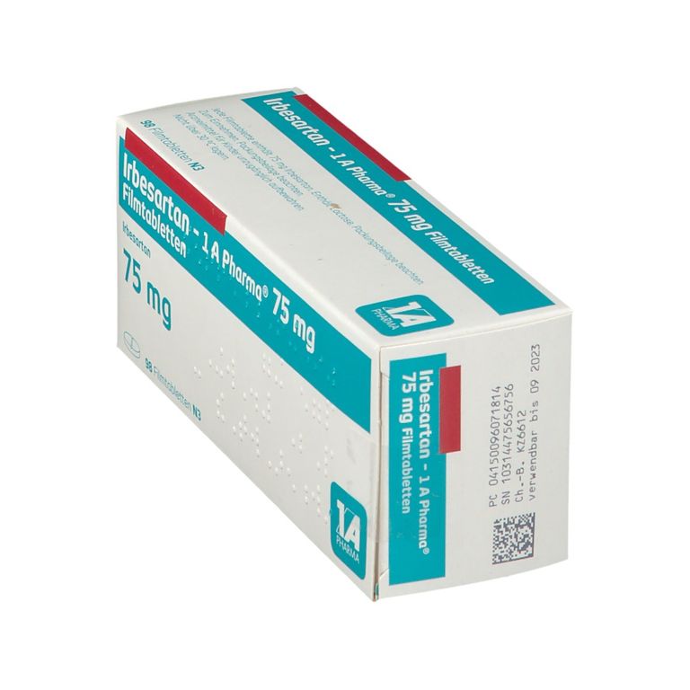 Irbesartan 1A Pharma® 75Mg 98 St mit dem E-Rezept kaufen - Shop Apotheke