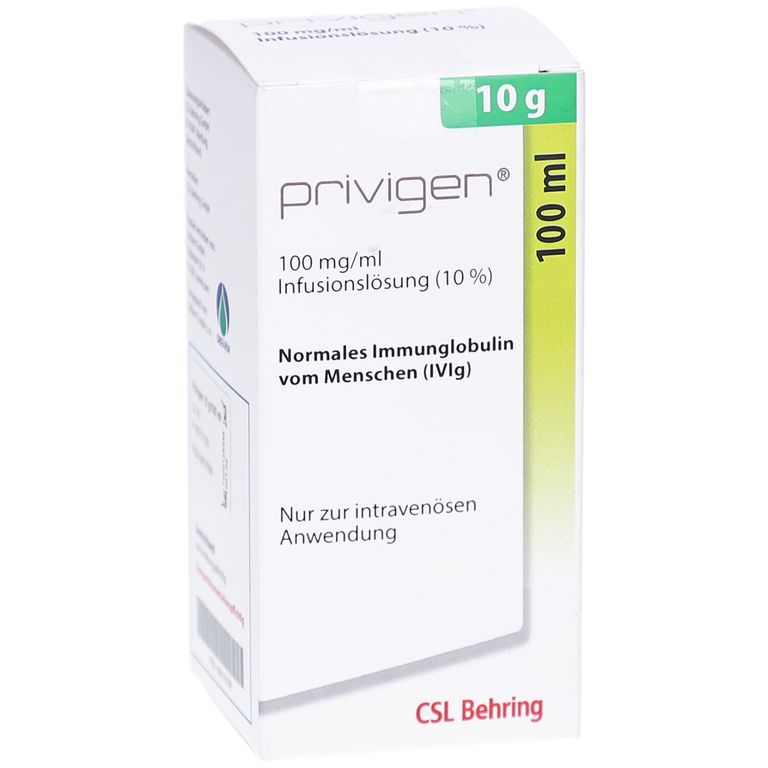 PRIVIGEN 10% Lösung 10 g Infusionslösung Dsfl. 100 ml mit dem E-Rezept ...