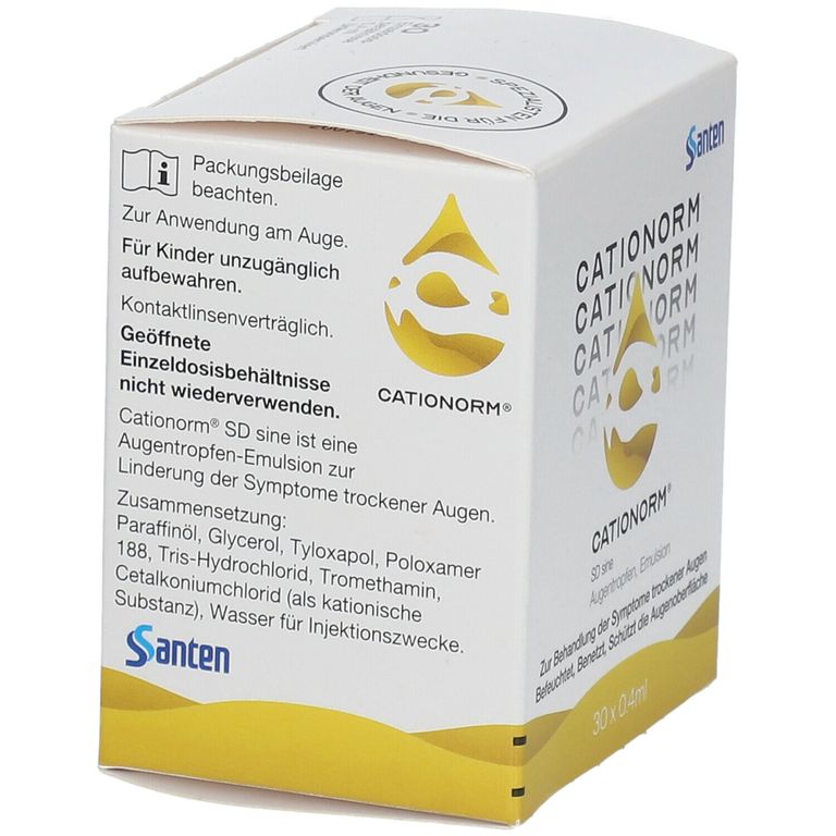 Cationorm® SD sine 30x0,4 ml - Shop Apotheke