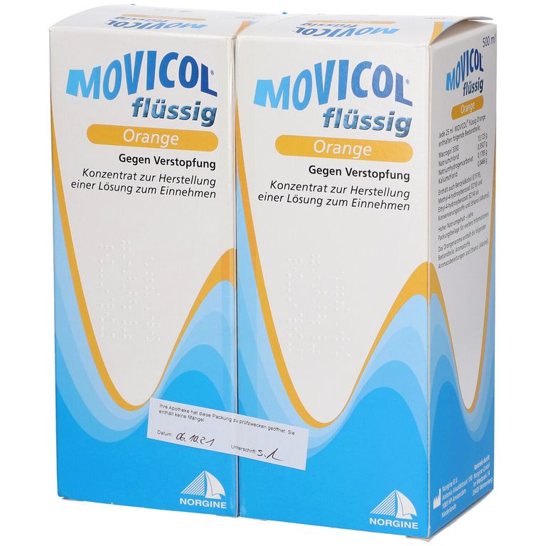 MOVICOL® flüssig orange 2x500 ml - Shop Apotheke