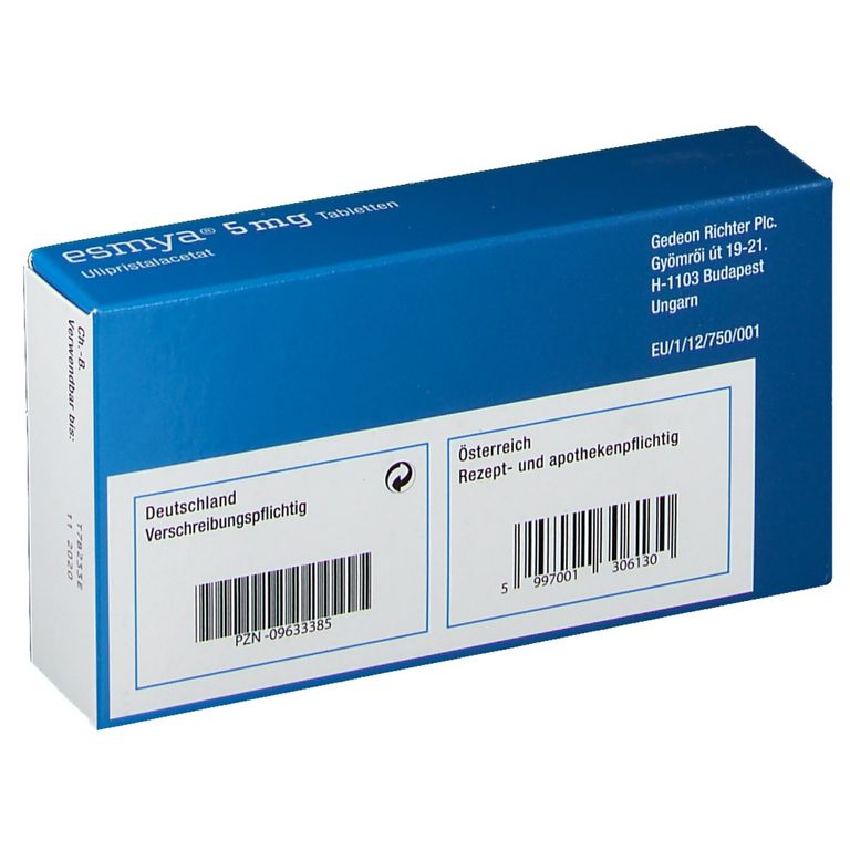 ESMYA 5 mg Tabletten 28 St mit dem E-Rezept kaufen - Shop Apotheke
