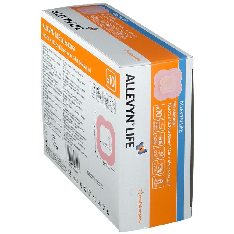 ALLEVYN® LIFE 10,3 x 10,3cm steril 10 St - Shop Apotheke