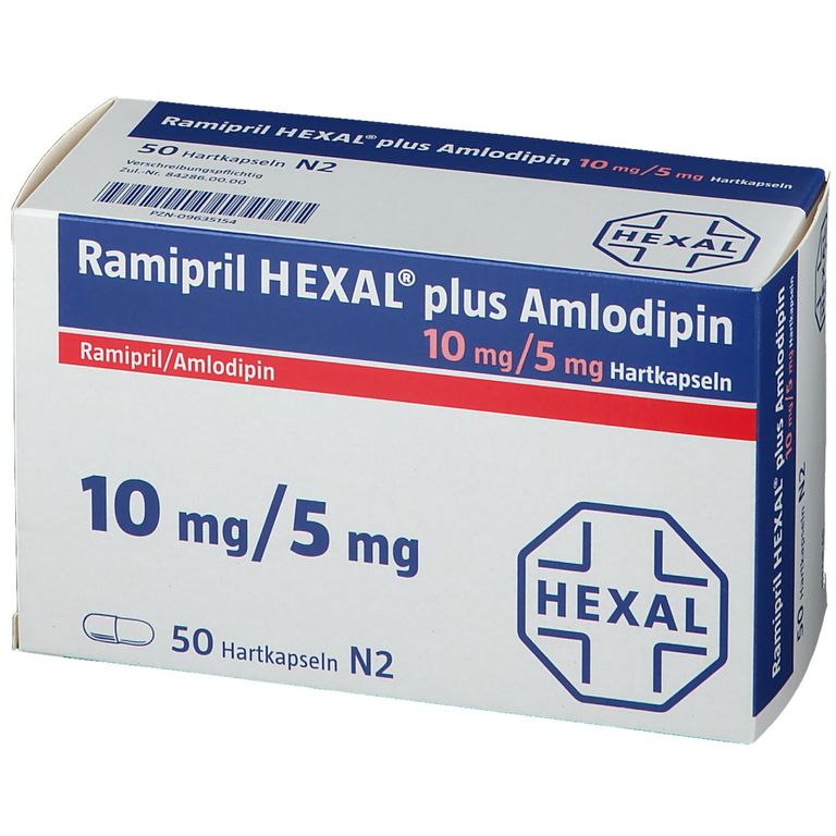 Ramipril HEXAL® plus Amlodipin 10 mg/5 mg 50 St mit dem E-Rezept kaufen ...