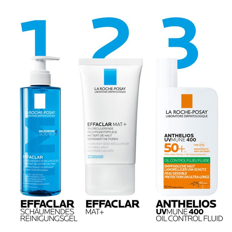 La Roche Posay EFFACLAR MAT+ Gesichtspflege für unreine Haut, die zu ...