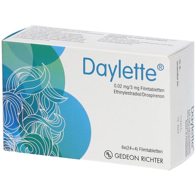 Daylette 0,02 mg/3 mg 6x28 St mit dem E-Rezept kaufen - Shop Apotheke
