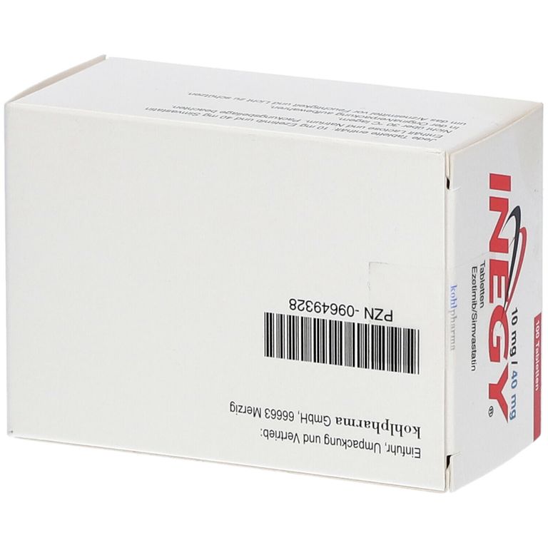 Inegy 10 mg/40 mg 100 St mit dem E-Rezept kaufen - Shop Apotheke