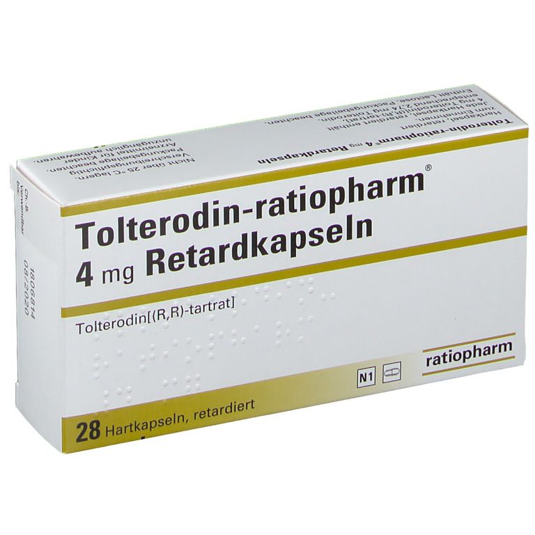 Tolterodin-ratiopharm® 4 mg 28 St mit dem E-Rezept kaufen - Shop Apotheke