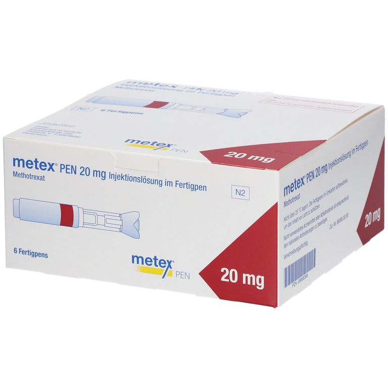 metex® 20 mg (50 mg/ml) Injektionslösung in Fertigspritze 6 St mit dem ...