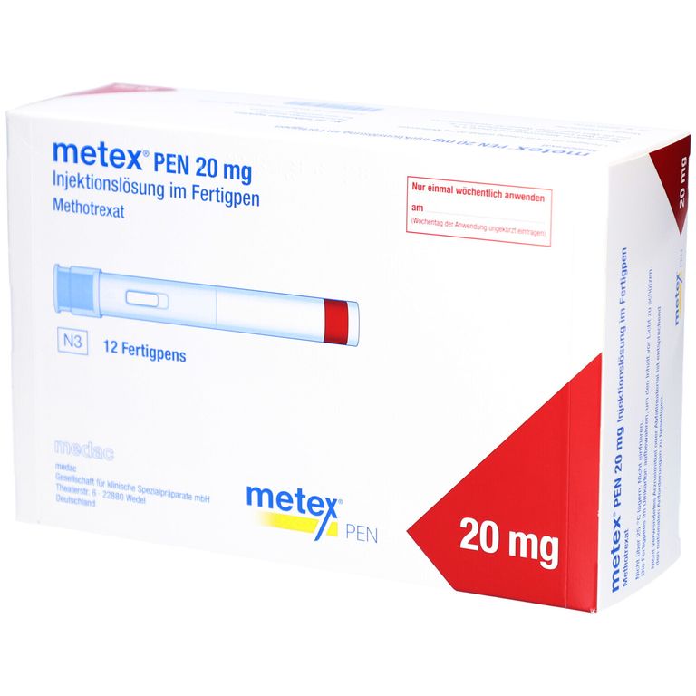 metex® PEN 20 mg 12 St mit dem E-Rezept kaufen - Shop Apotheke