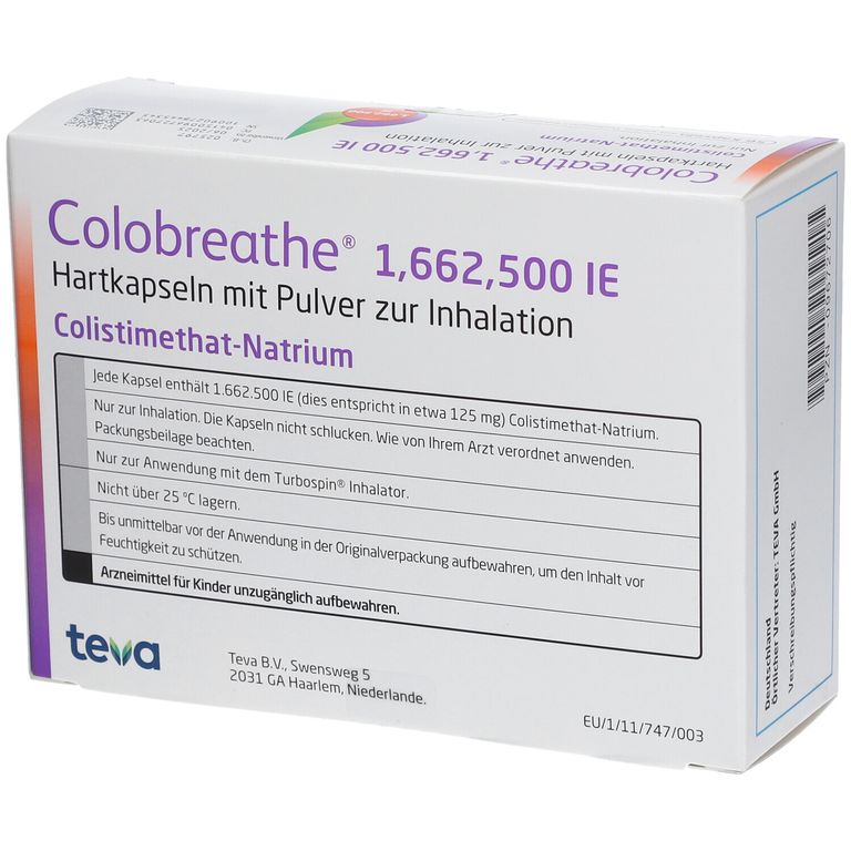 Colobreathe® 1.662.500 I.E. 56 St mit dem E-Rezept kaufen - Shop Apotheke