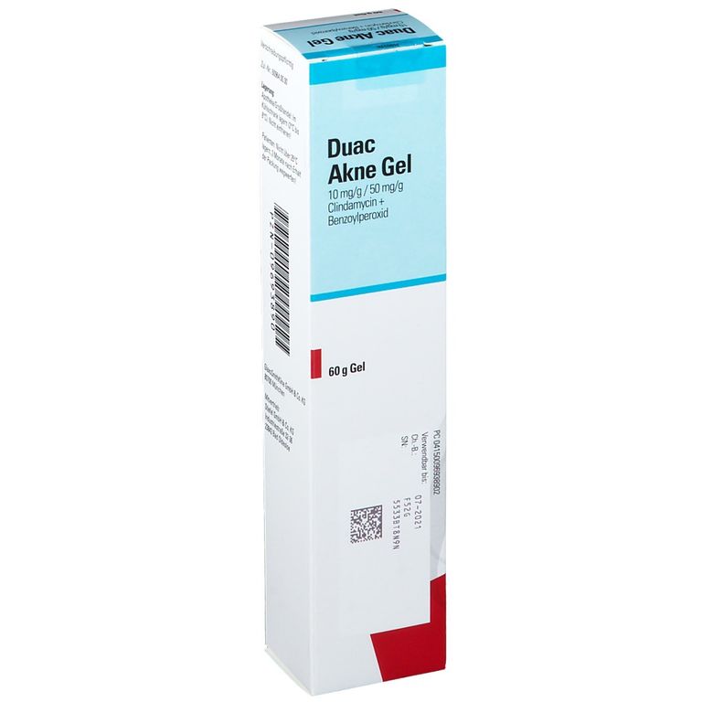 Duac Akne Gel 10 mg/g 50 mg/g 60 g mit dem E-Rezept kaufen - Shop Apotheke