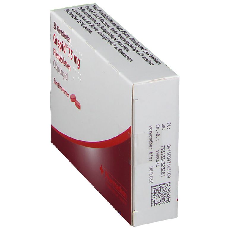 Grepid® 75 mg 28 St mit dem E-Rezept kaufen - Shop Apotheke