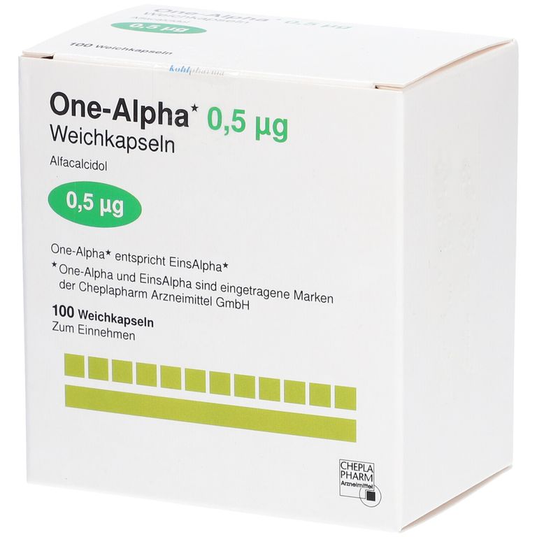 One Alpha 0,5 µg 100 St mit dem E-Rezept kaufen - Shop Apotheke