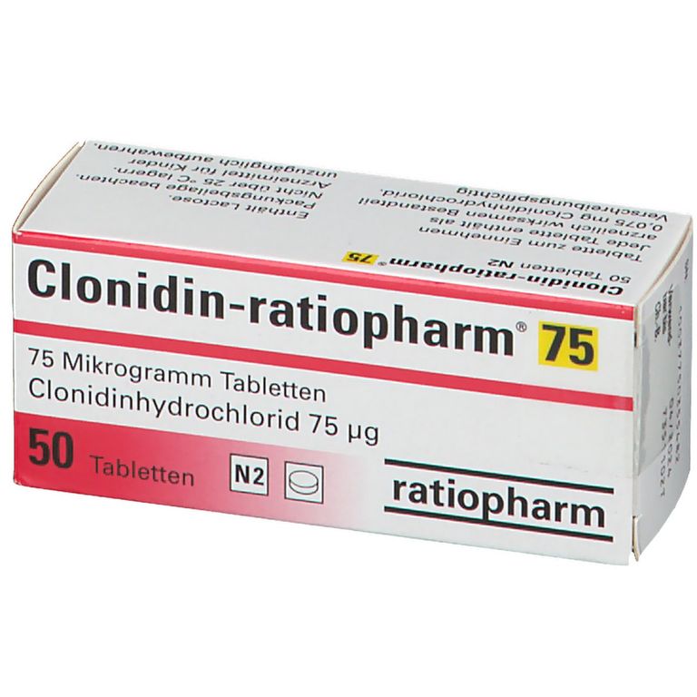 Clonidin-ratiopharm® 75 50 St mit dem E-Rezept kaufen - Shop Apotheke