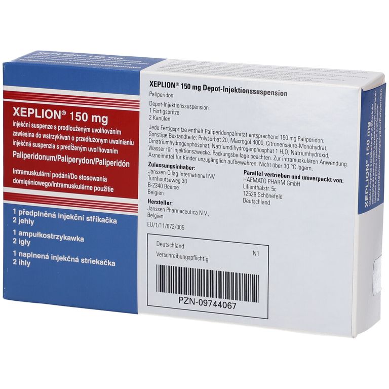 Xeplion 150 mg 1 St mit dem E-Rezept kaufen - Shop Apotheke