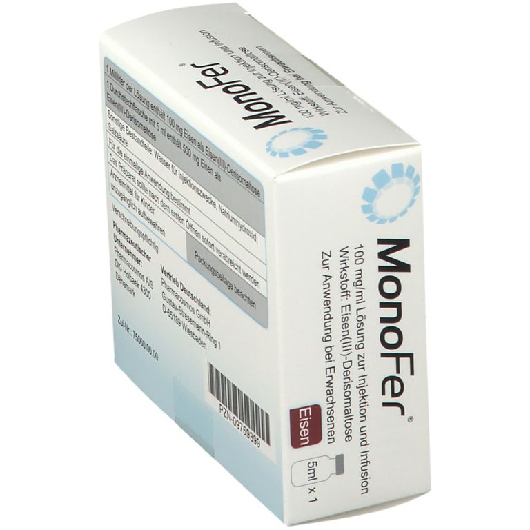 MonoFer® 100 mg/ml 1x5 ml mit dem E-Rezept kaufen - Shop Apotheke