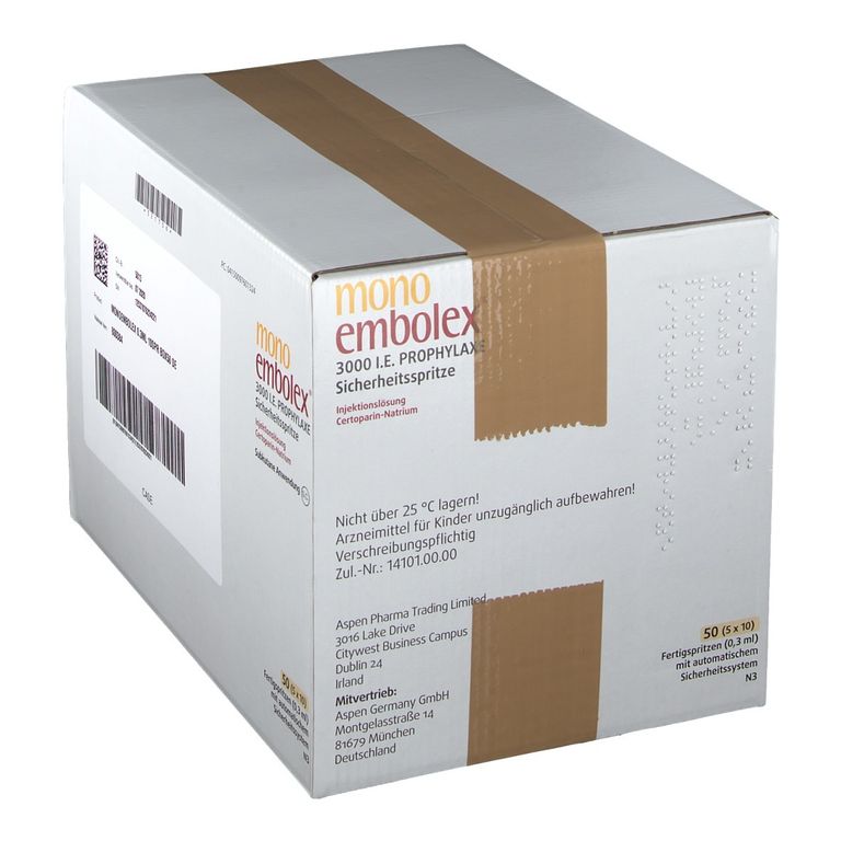 mono embolex® 3000 I.E. PROPHYLAXE 50 St mit dem E-Rezept kaufen - Shop ...