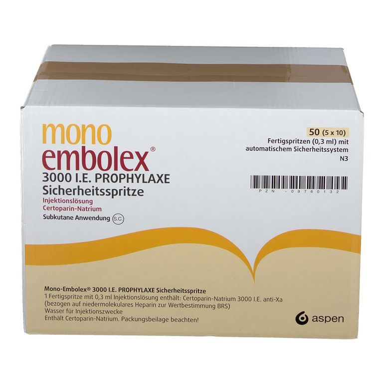 mono embolex® 3000 I.E. PROPHYLAXE 50 St mit dem E-Rezept kaufen - Shop ...