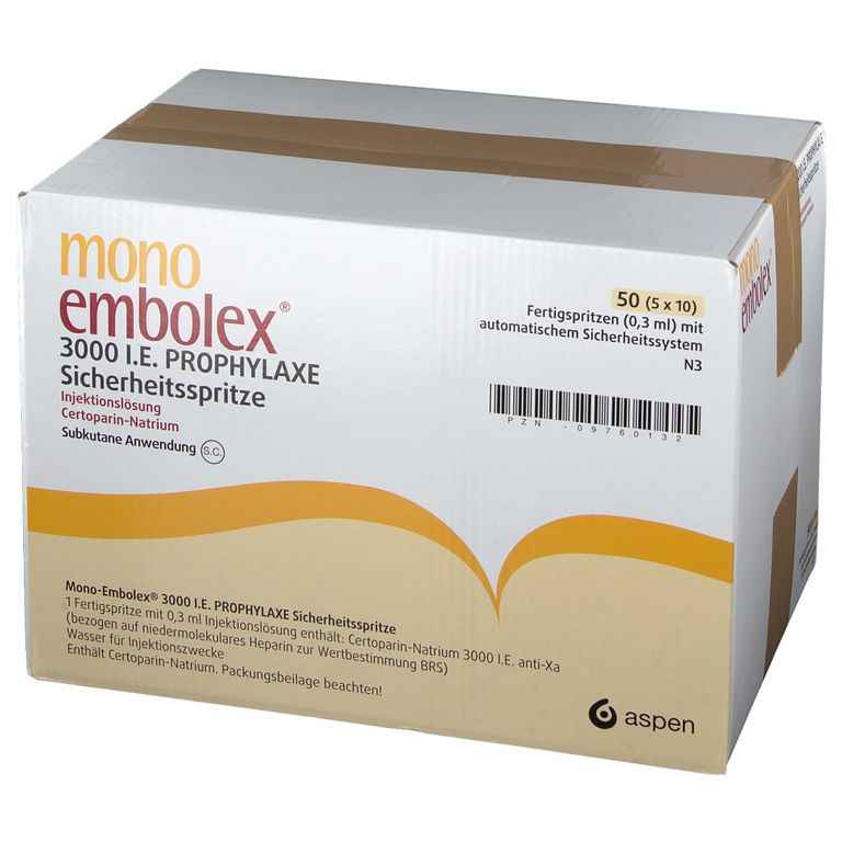 mono embolex® 3000 I.E. PROPHYLAXE 50 St mit dem E-Rezept kaufen - Shop ...