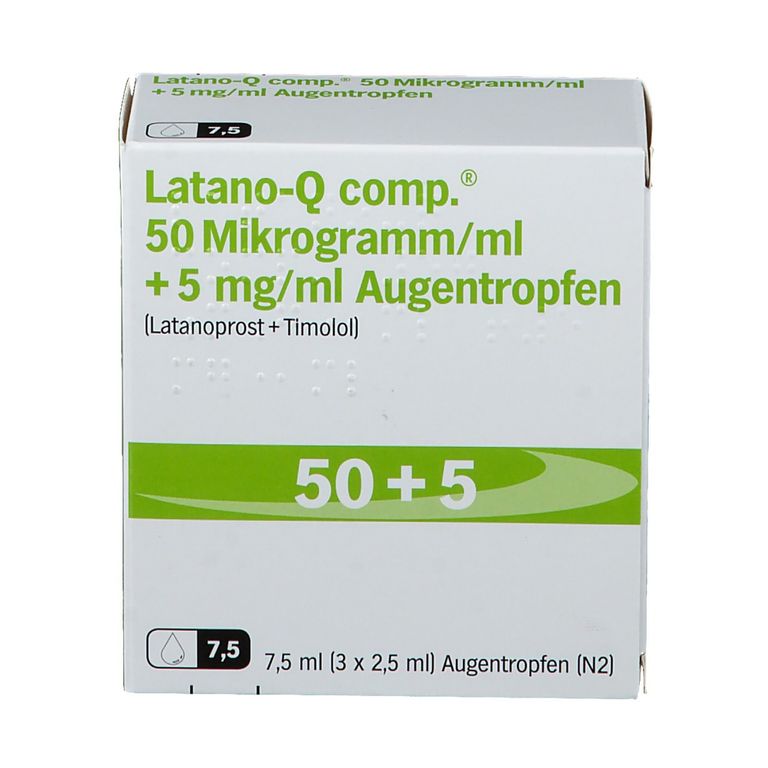 Latano-Q comp.® 50 Mikrogramm/ml + 5 mg/ml 3x2,5 ml mit dem E-Rezept ...