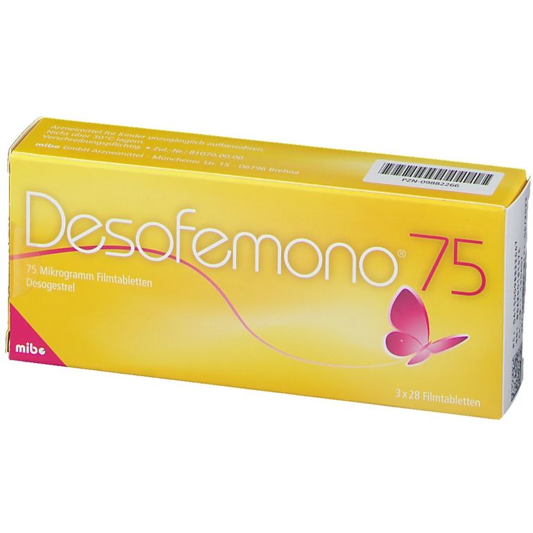 Desofemono 75 µg 3x28 St mit dem E-Rezept kaufen - Shop Apotheke