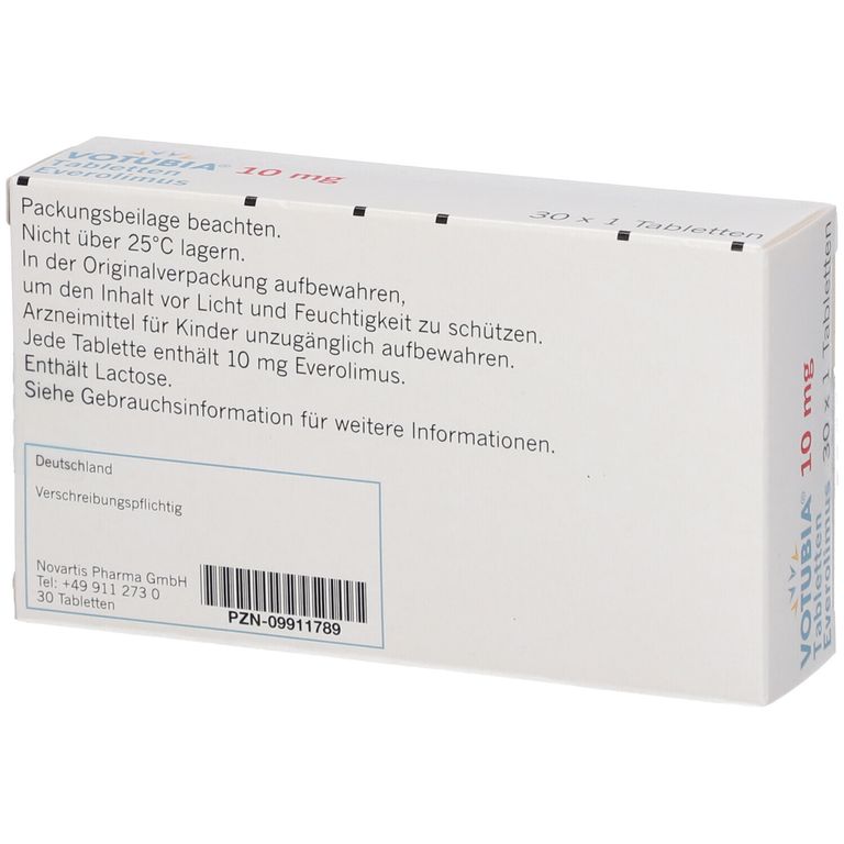 Votubia® 10 mg 30 St mit dem E-Rezept kaufen - Shop Apotheke