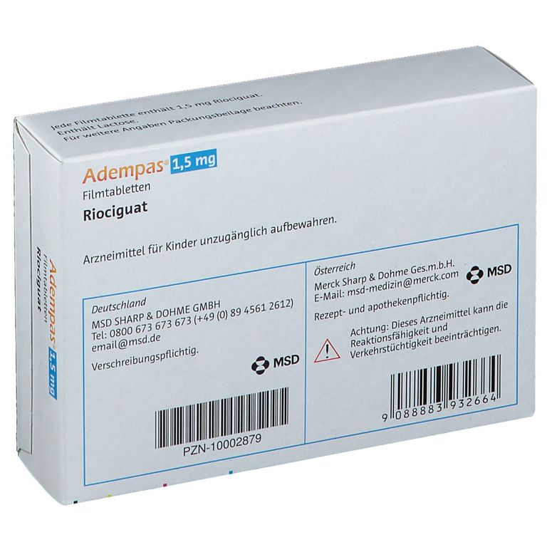Adempas® 1,5 mg 84 St mit dem E-Rezept kaufen - Shop Apotheke