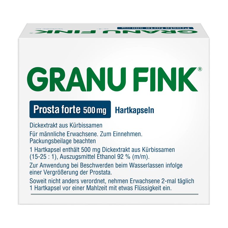 GRANU FINK® Prosta forte 500 mg 140 St - Shop Apotheke