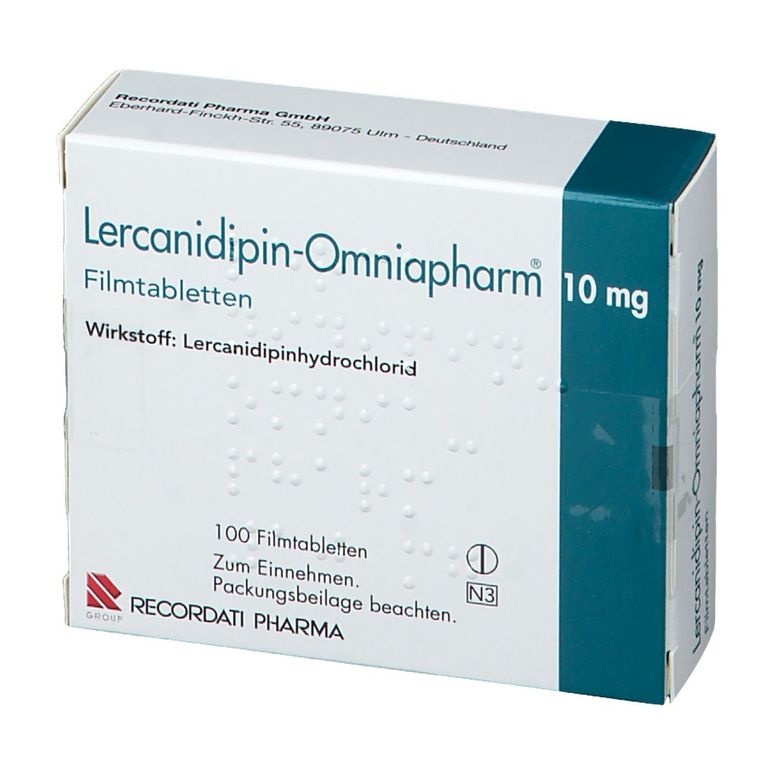 Lercanidipin-Omniapharm® 10 mg 100 St mit dem E-Rezept kaufen - Shop ...