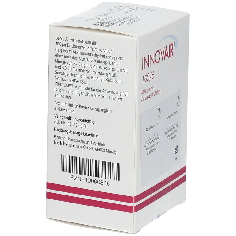 Inuvair 100/6 µg 120 Hub Druckgasinhalat 2 St mit dem E-Rezept kaufen ...