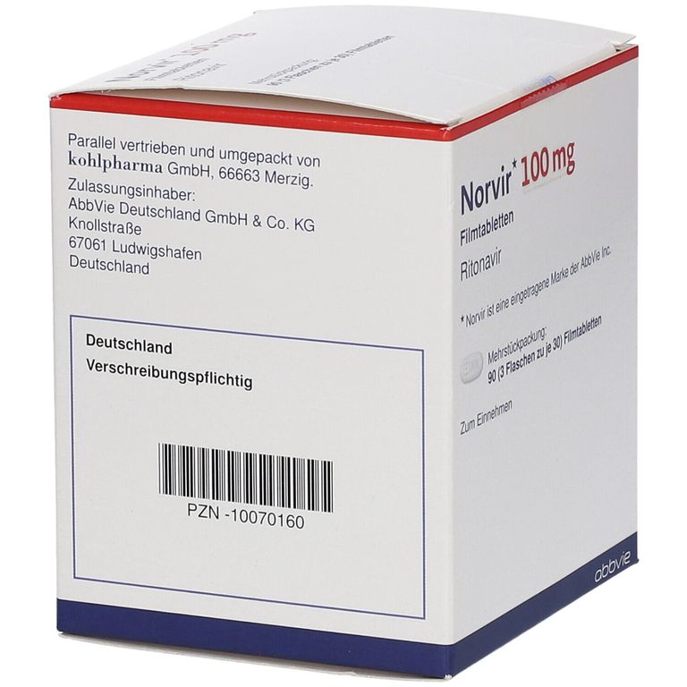 Norvir 100 mg 90 St mit dem E-Rezept kaufen - Shop Apotheke