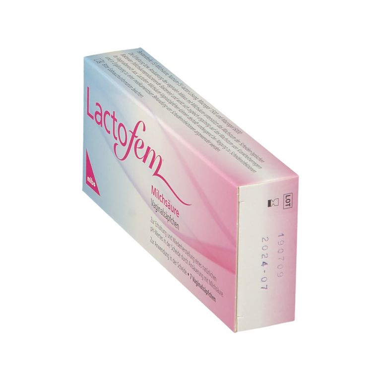 Lactofem® Milchsäure Vaginalzäpfchen 7 St - Shop Apotheke