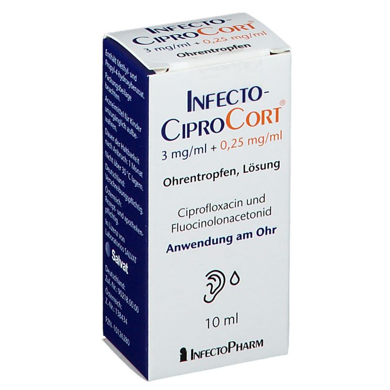 InfectoCiproCort® 3 mg/ml + 0,25 mg/ml 10 ml mit dem E-Rezept kaufen ...
