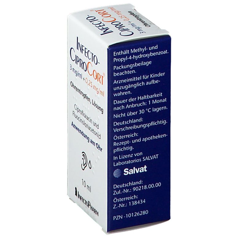 InfectoCiproCort® 3 mg/ml + 0,25 mg/ml 10 ml mit dem E-Rezept kaufen ...