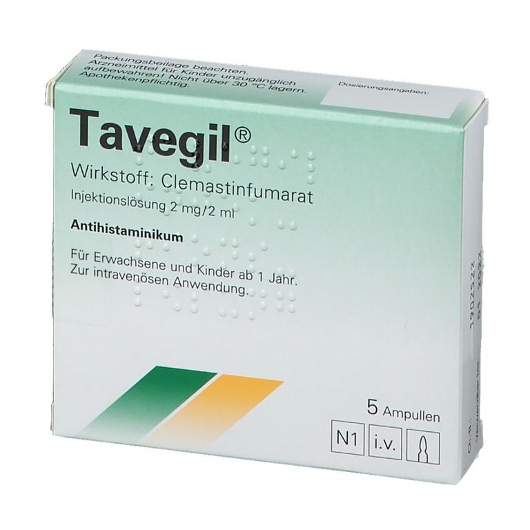 Tavegil® Injektionslösung 5x2 ml - Shop Apotheke