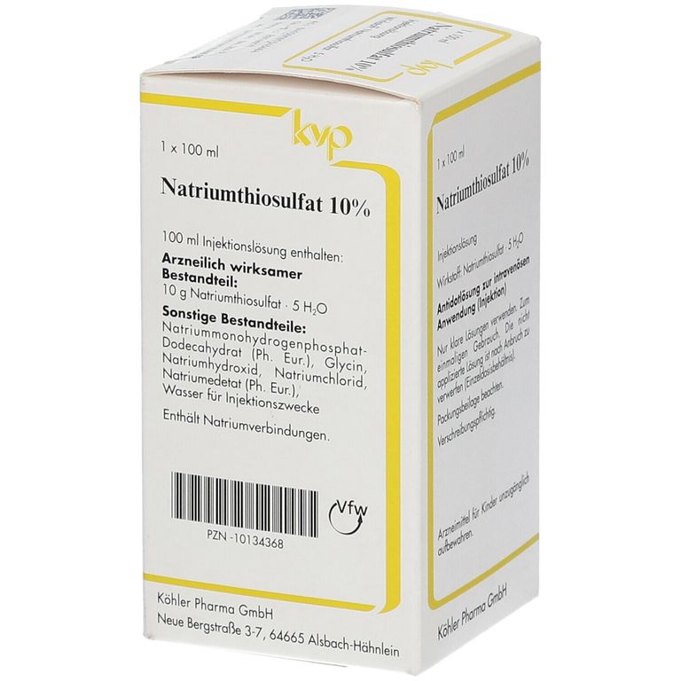 Natriumthiosulfat 10 % 100 ml mit dem E-Rezept kaufen - Shop Apotheke