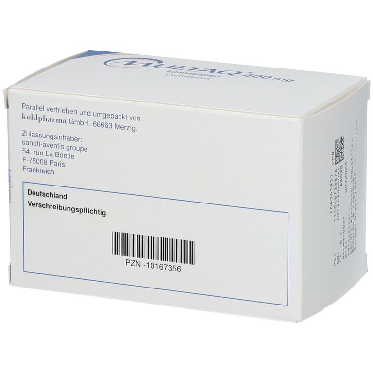Multaq 400 mg 100 St mit dem E-Rezept kaufen - Shop Apotheke