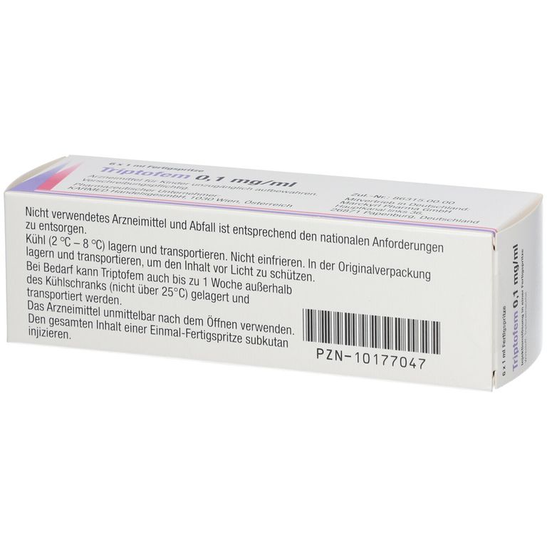 Triptofem 0,1 mg/ml 6 St mit dem E-Rezept kaufen - Shop Apotheke
