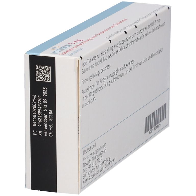 Votubia® 5 mg 30 St mit dem E-Rezept kaufen - Shop Apotheke