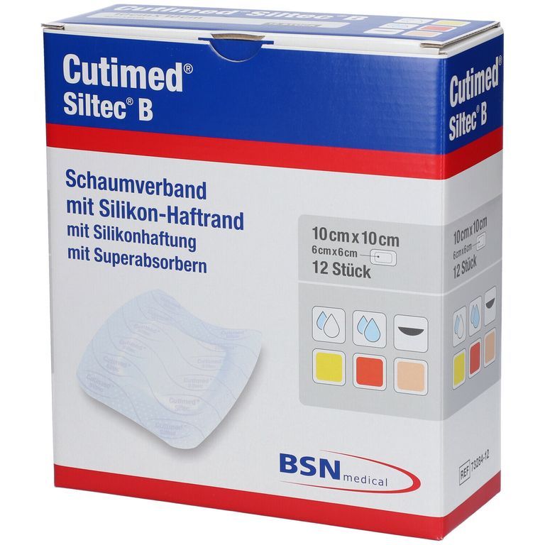 Cutimed® Siltec B 10 cm x 10 cm 12 St - Shop Apotheke