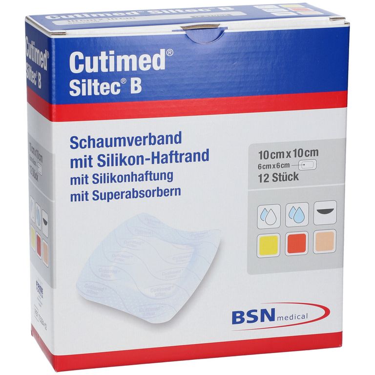 Cutimed® Siltec B 10 cm x 10 cm 12 St - Shop Apotheke